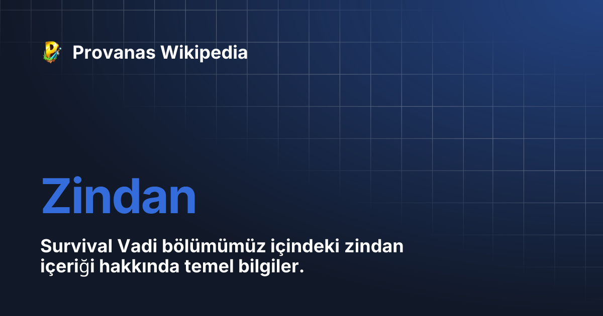 Zindan | Provanas Wikipedia